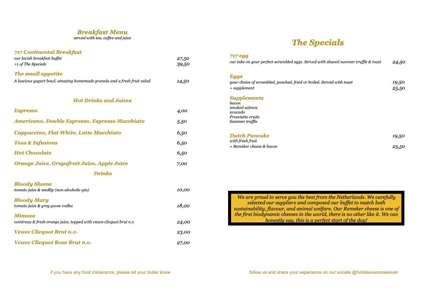 Eat & Drink - Hotel 717